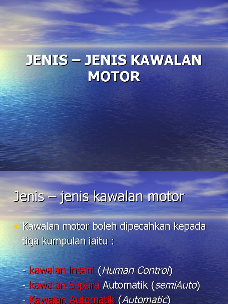 Jenis - Jenis Kawalan Motor | PDF