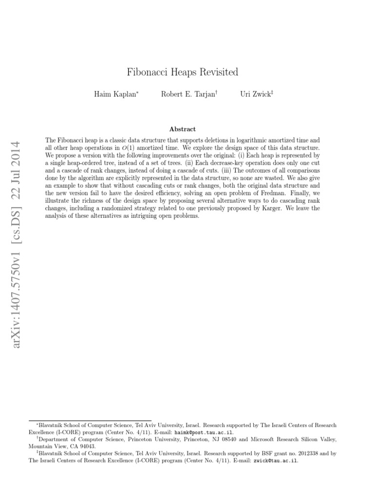 Exploring the Design Space of Fibonacci Heaps: Proposing a Simplified Version with Improved ...