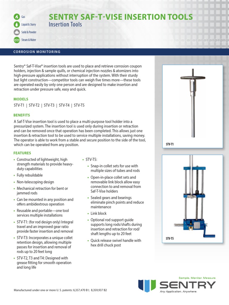 Sentry Saf-T-Vise Insertion Tools | PDF | Screw | Gear