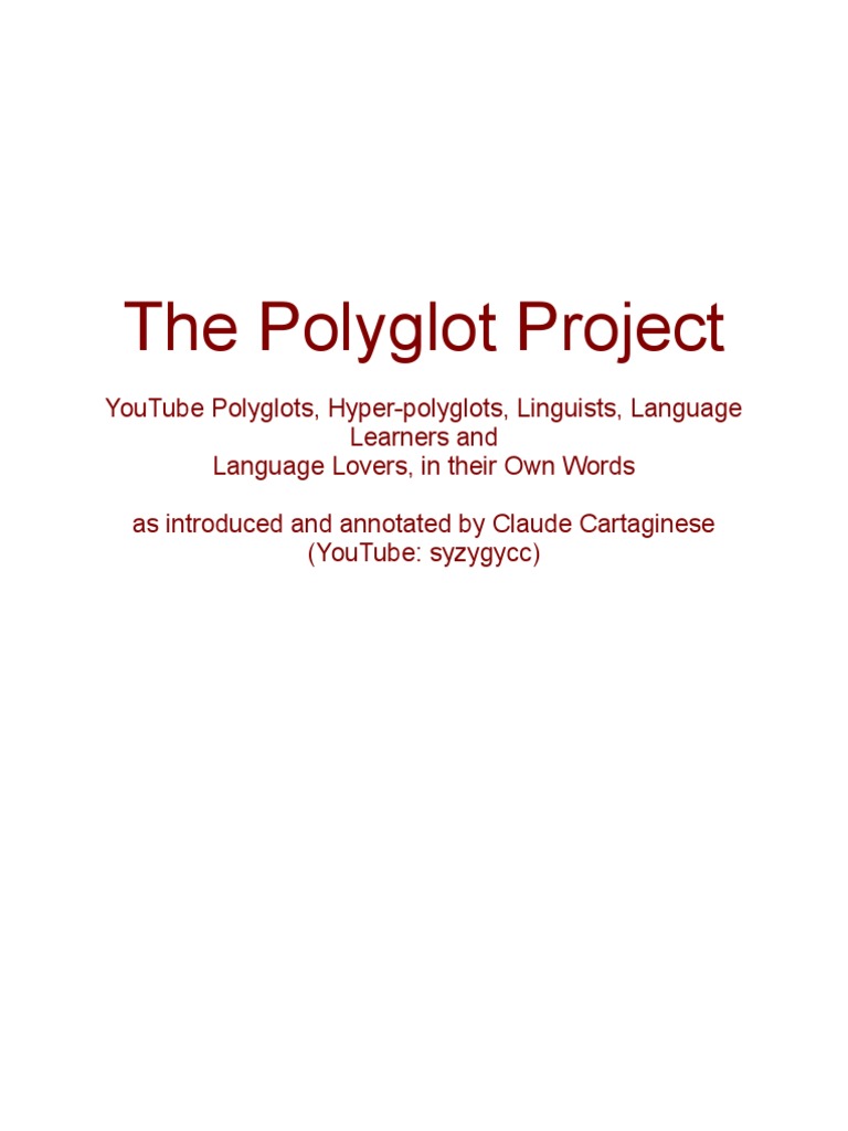 The Polyglot Project | PDF