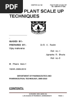 Pilot Plant Scale Up Techniques | PDF