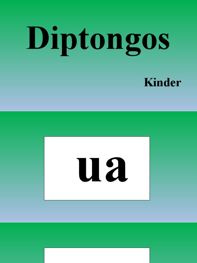 Diptongos UA | PDF