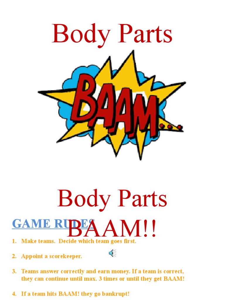 Body Parts Game | PDF