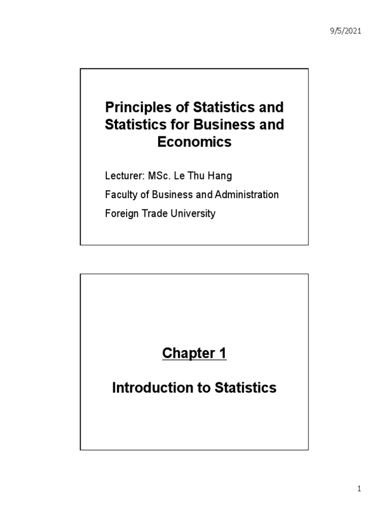 Chapter 1 (Introduction To Statistics) | PDF | Level Of Measurement ...