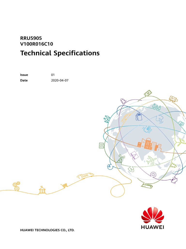 RRU5905 Technical Specifications (V100R016C10 - 01) (PDF) - en | PDF ...