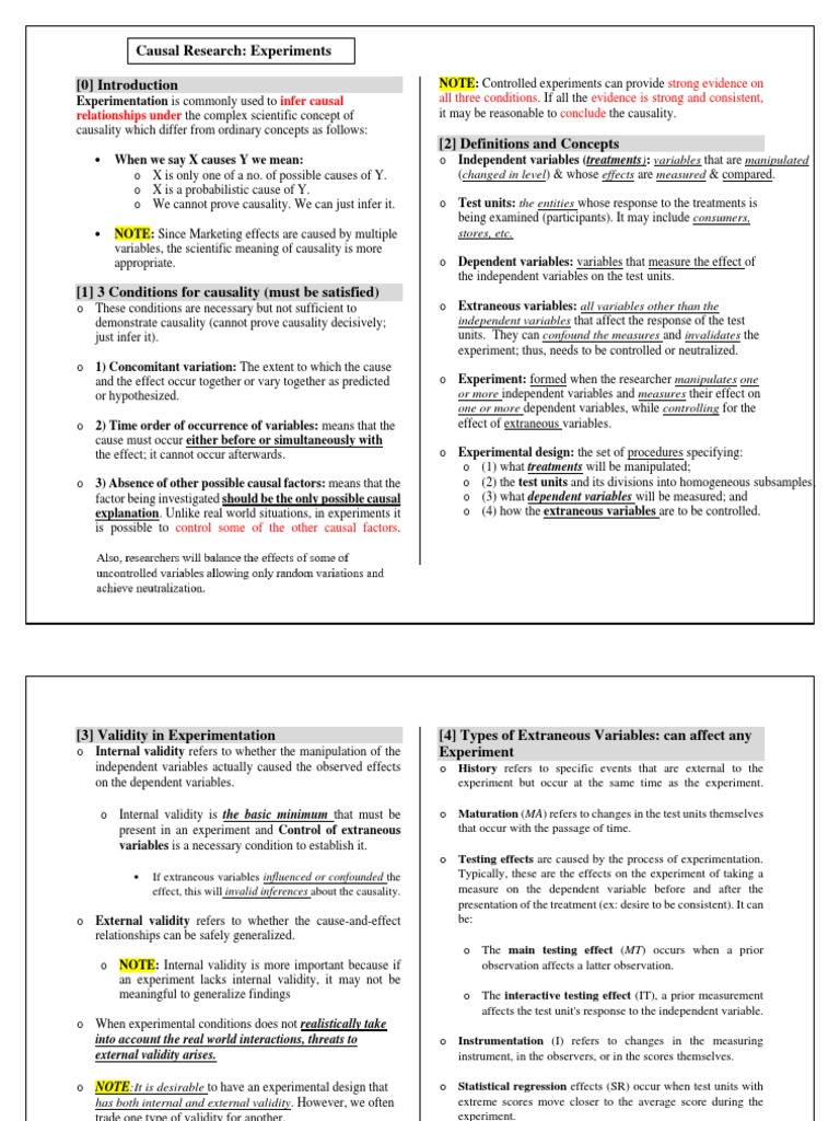 Summary Experiments | Download Free PDF | Experiment | Causality