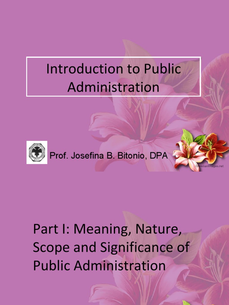 Introduction To Public Administration | PDF | Public Administration ...