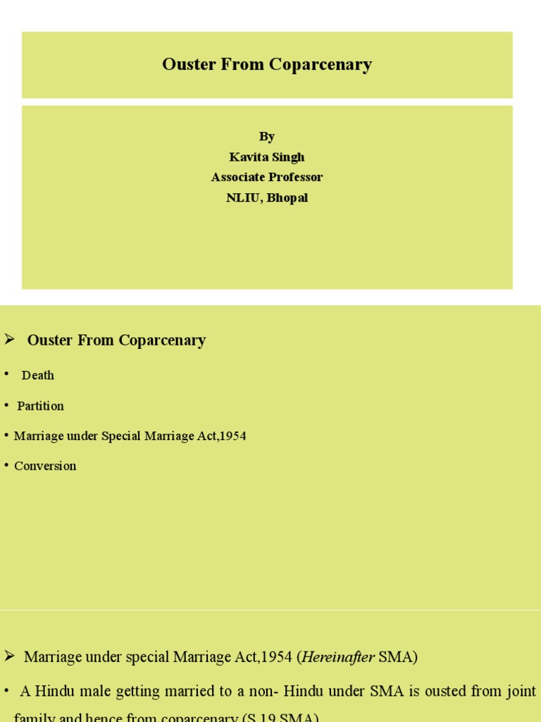 3 Ouster From Coparcenary | PDF | Religious Conversion | Inheritance