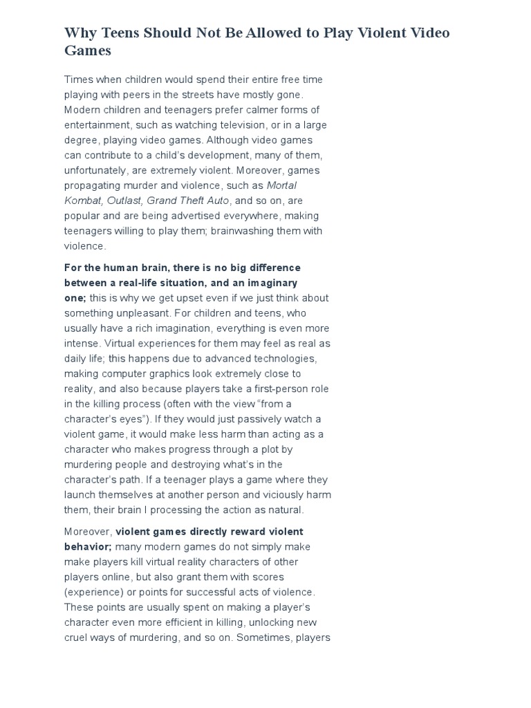 Persuasive Text For Annotation | PDF | Violence | Aggression