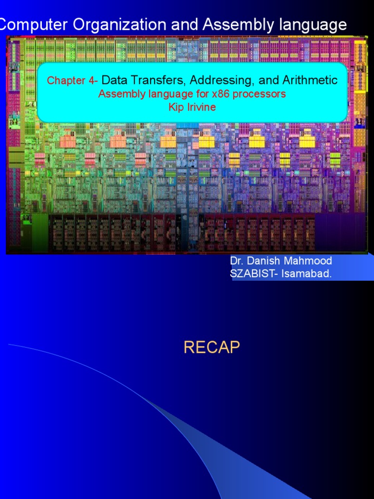 CH 4. Data Transfers, Addressing, and Arithmetic | PDF | Assembly Language | Computer Engineering