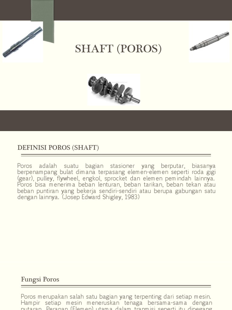 Shaft (Poros) Pasak | PDF
