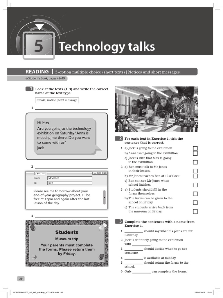 Optimise A2 Workbook - Unit 5 | PDF | Books | Smartphone