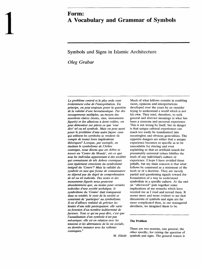 Symbols and Signs in Islamic Architecture - Oleg Grabar | Download Free ...