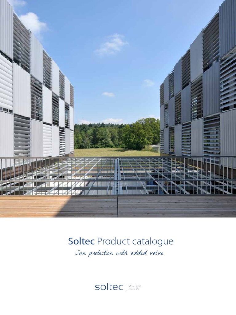 Soltec Product Catalogue: Sun Protection With Added Value | Download ...