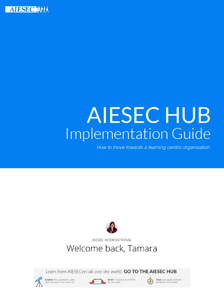 AIESEC Hub Learning Implementation Guide | PDF | Tag (Metadata ...