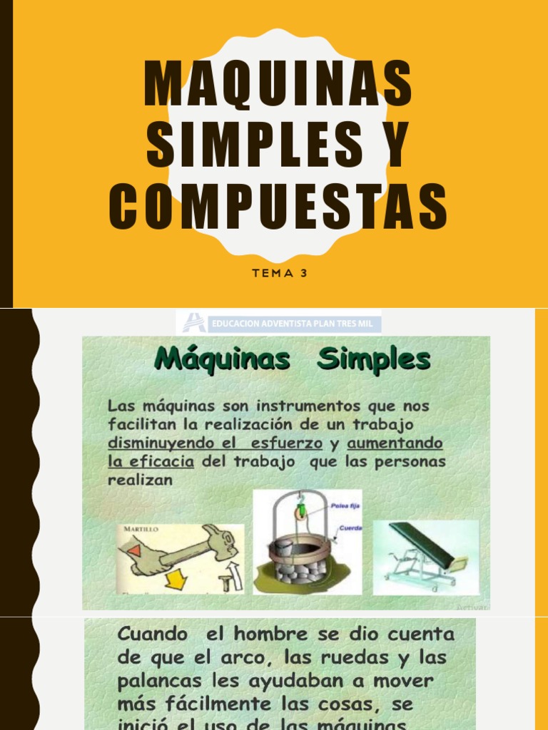 T#3 - Maquinas Simples y Compuestas | PDF | Aeronave | Autobús