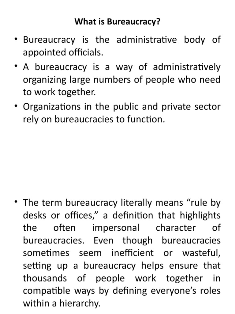 What Is Bureaucracy? | PDF | Bureaucracy | Max Weber