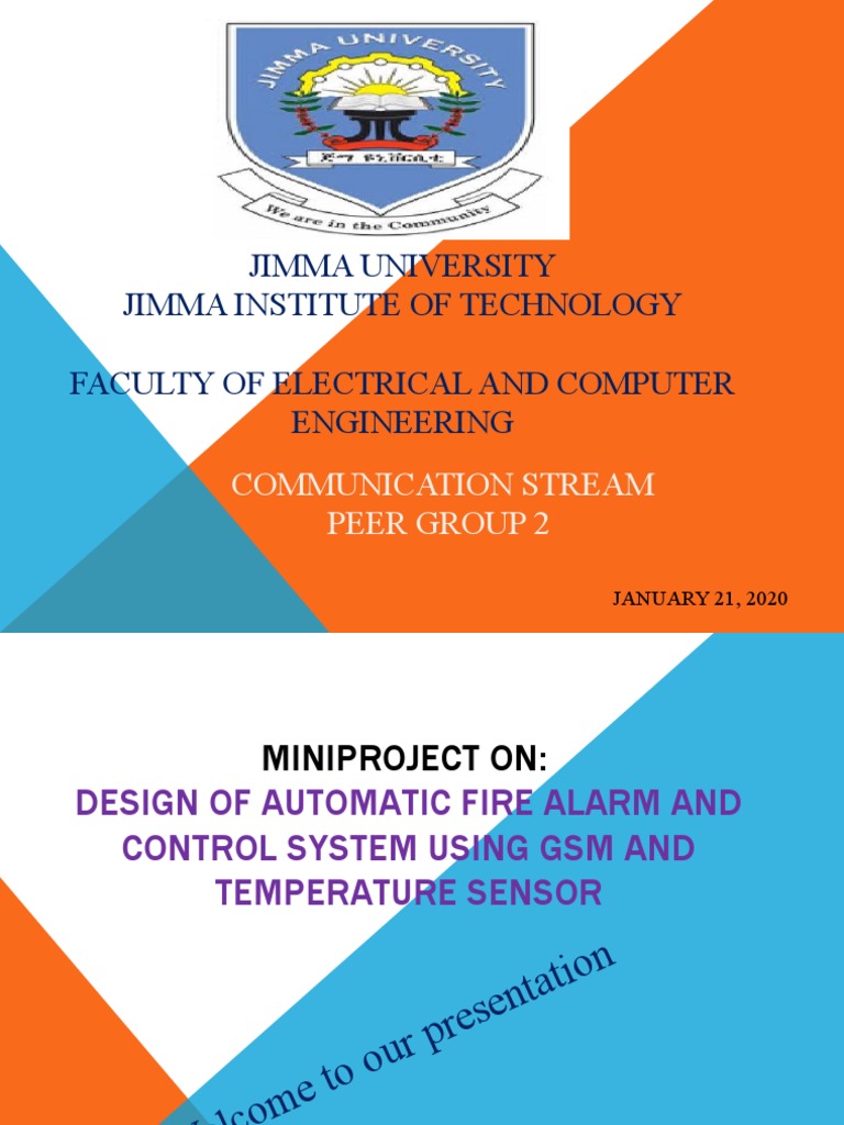 Jimma University Jimma Institute of Technology Faculty of Electrical and Computer Engineering ...