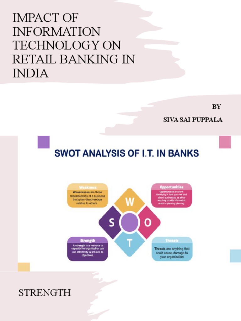 Siva PPT (Swot Analysis) | PDF | Online Banking | Banks & Banking