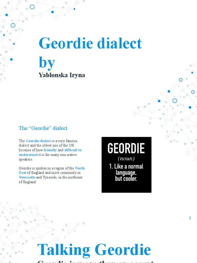 Geordie Accent For Sociolinguistic | PDF | Syllable | Vowel