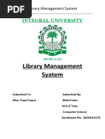 Synopsis of Library Management System | PDF | Relational Database ...