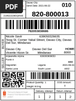 Shopee Waybill Sample Template | PDF