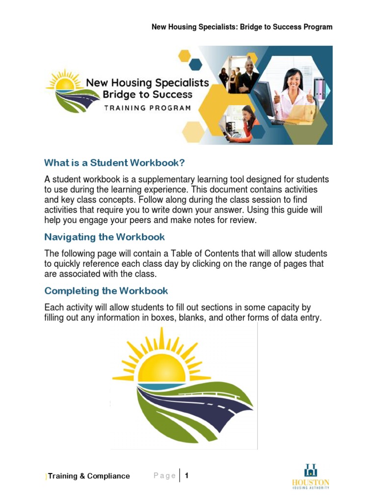 Hha Bridge To Success - Program Workbook 1 | PDF | Question | Business