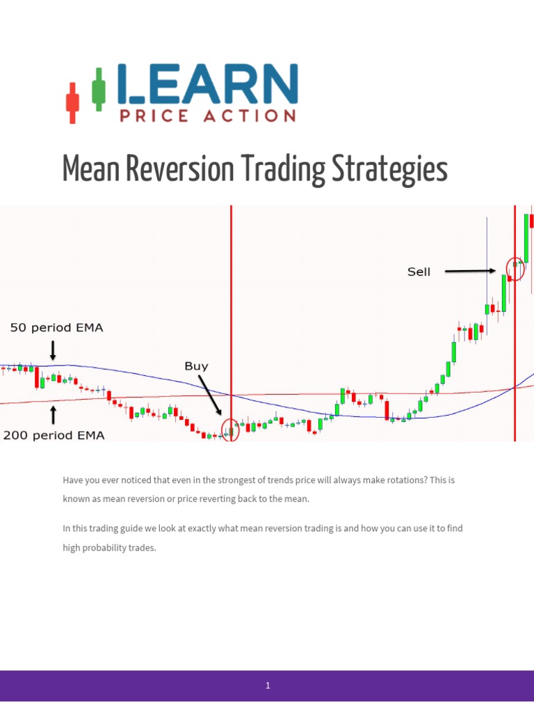 Mean Reversion Trading Strategies PDF | Download Free PDF | Moving ...