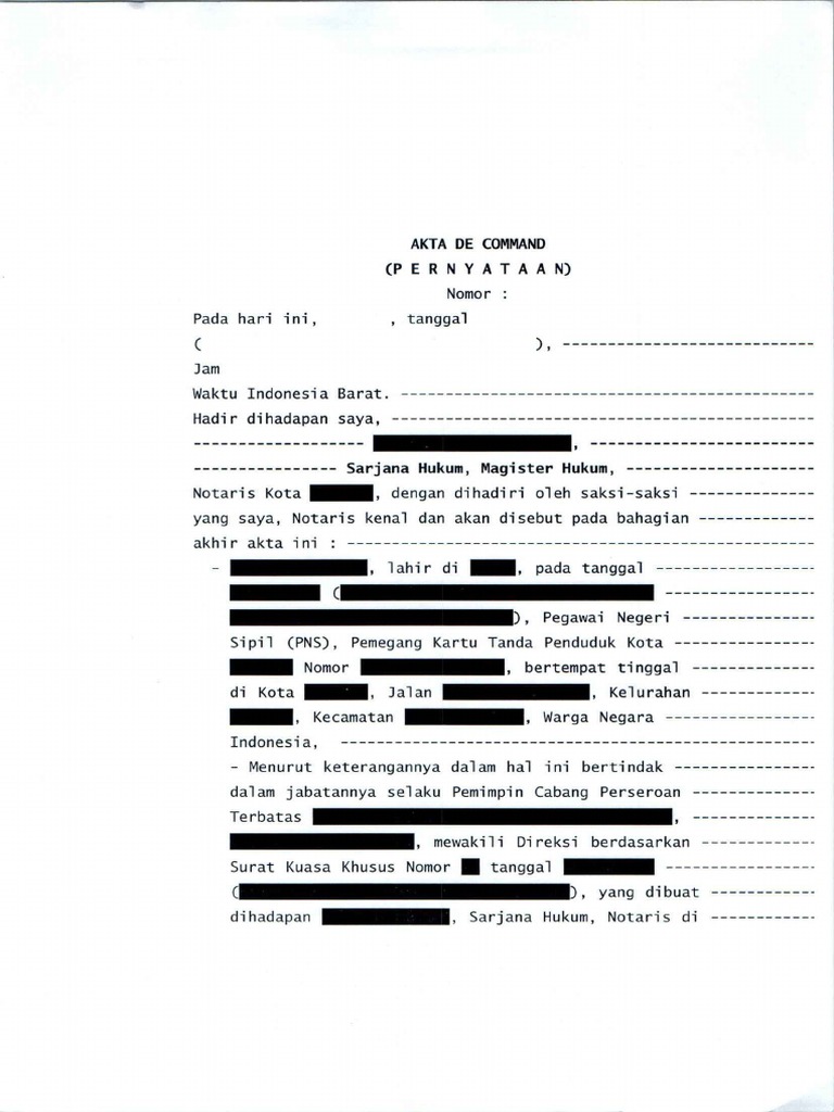 Akta de Command | PDF