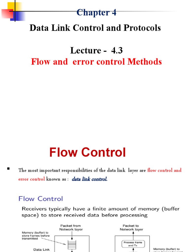 4.3 Flowcontrol Final | PDF | Error Detection And Correction ...