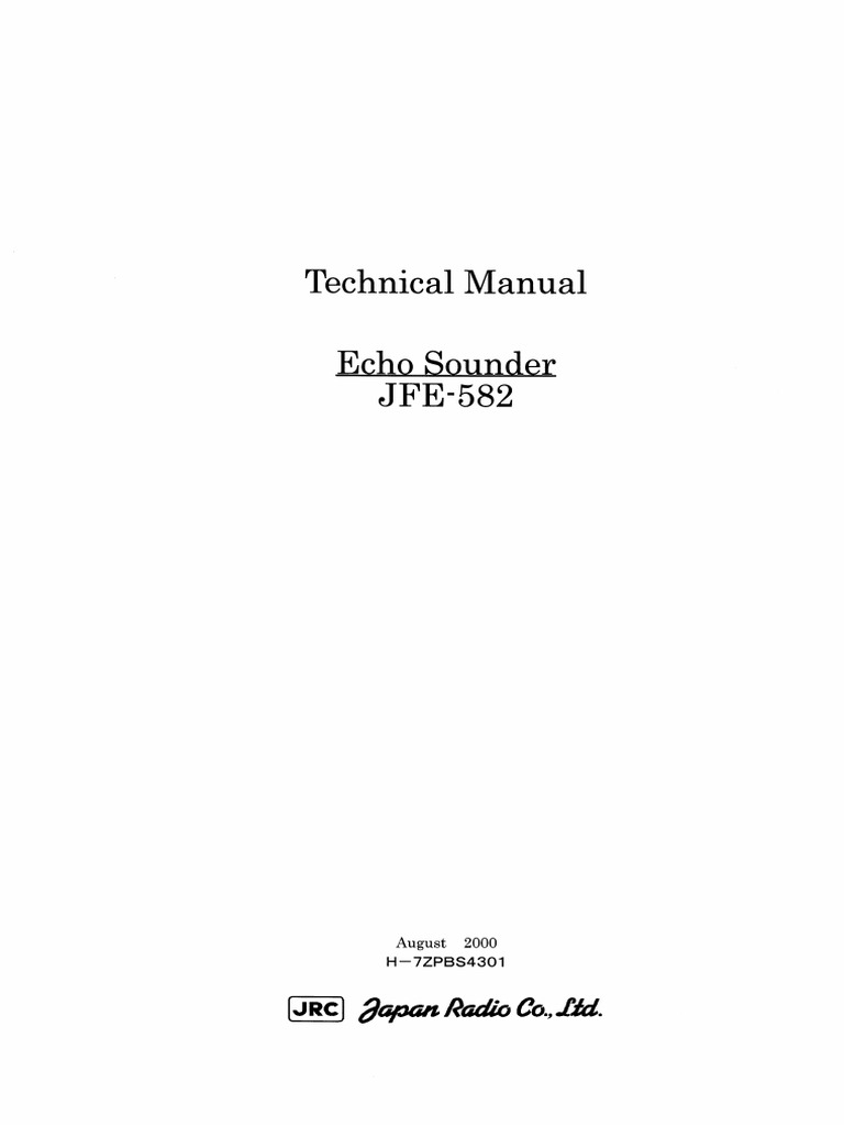 JFE-582 Technical Manual | PDF