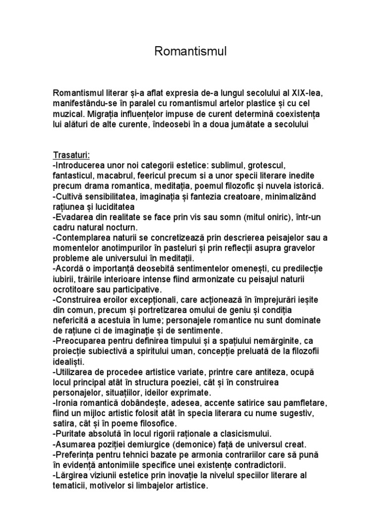 Teorie Romana Bac | PDF