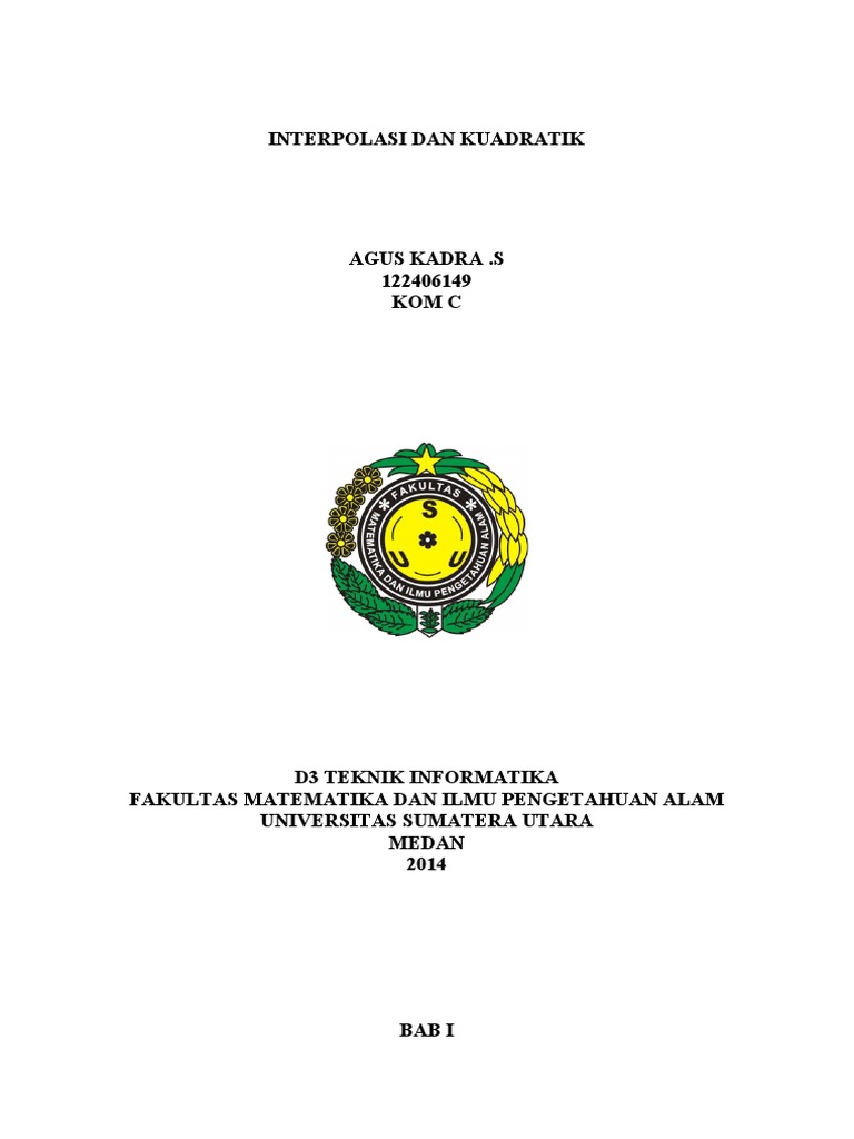 Interpolasi Kuadratik dan Linear | PDF