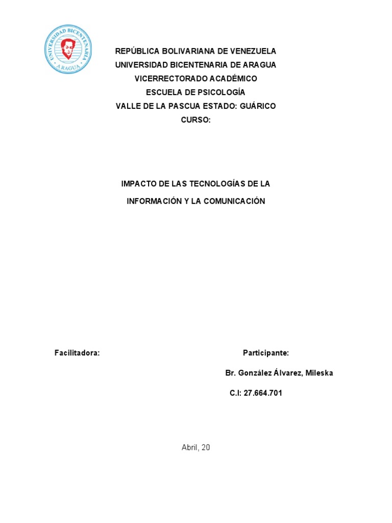 Informe TIC | PDF | Software libre | Tecnología de información y comunicaciones
