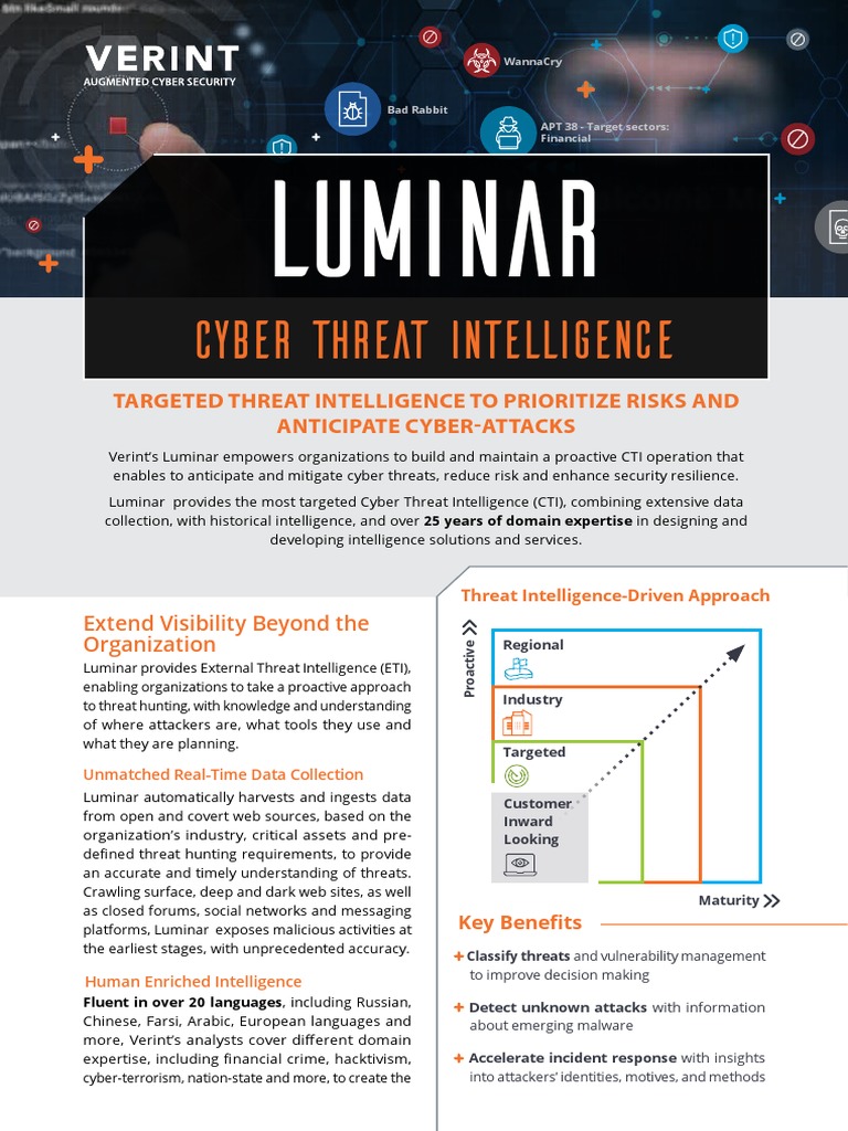 2019 4 Verint Luminar Brochure | PDF | Cyberwarfare | Security
