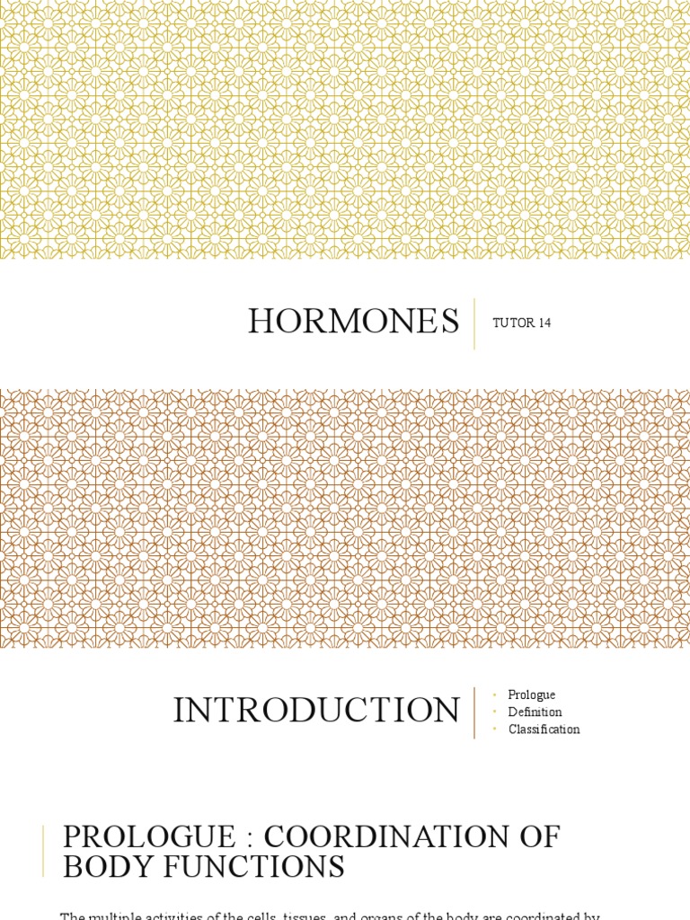 Introduction To Hormones | PDF | Hormone | Endocrine System
