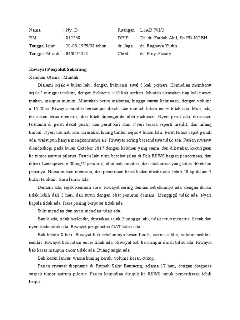 POMR 04022018 Tumor Atrum Pilorus | PDF