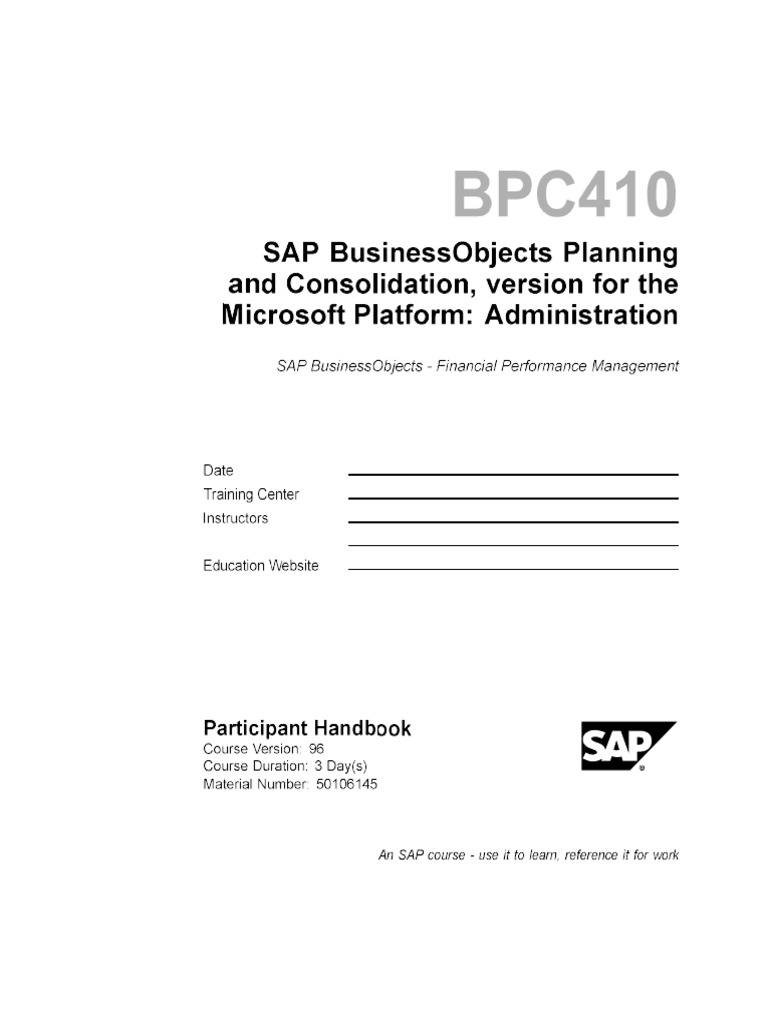 BPC Manual 1 | PDF