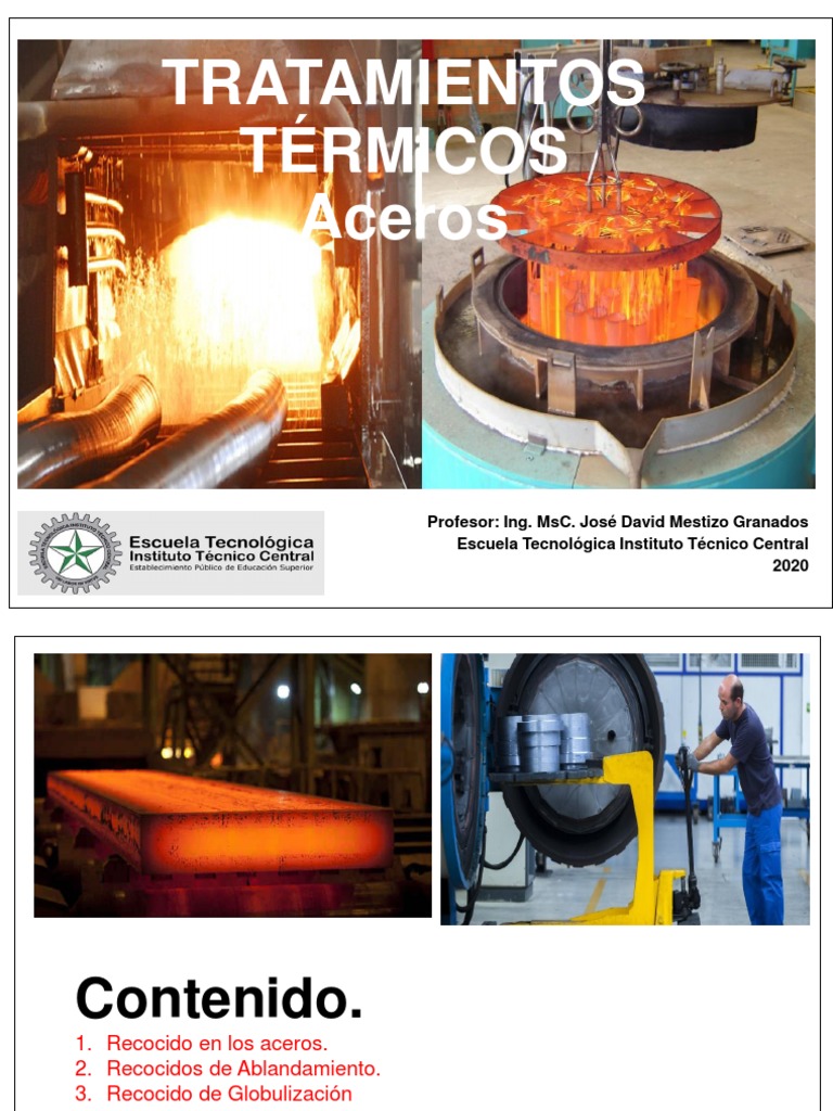 TRATAMIENTOS TÉRMICOS - Recocidos de Ablandamiento | PDF | Tratamiento a base de calor ...