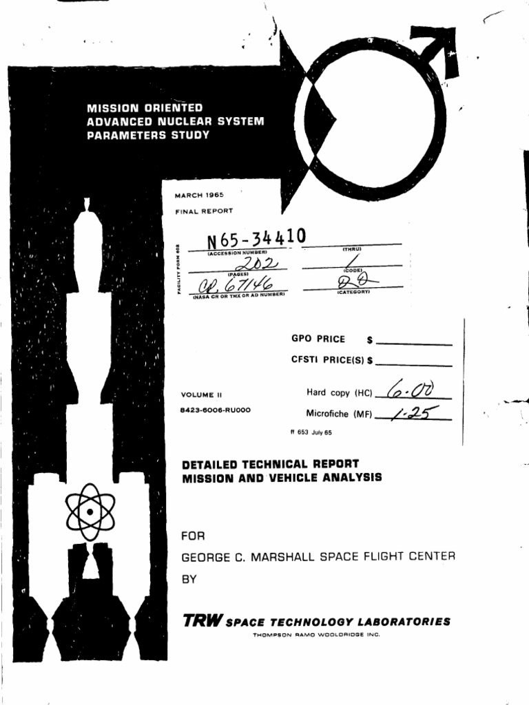 TRW Space: Detailed Technical Mission and - Vehicle Analysis | PDF ...