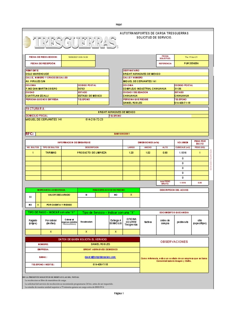 Formato Recolecciones | PDF | Business
