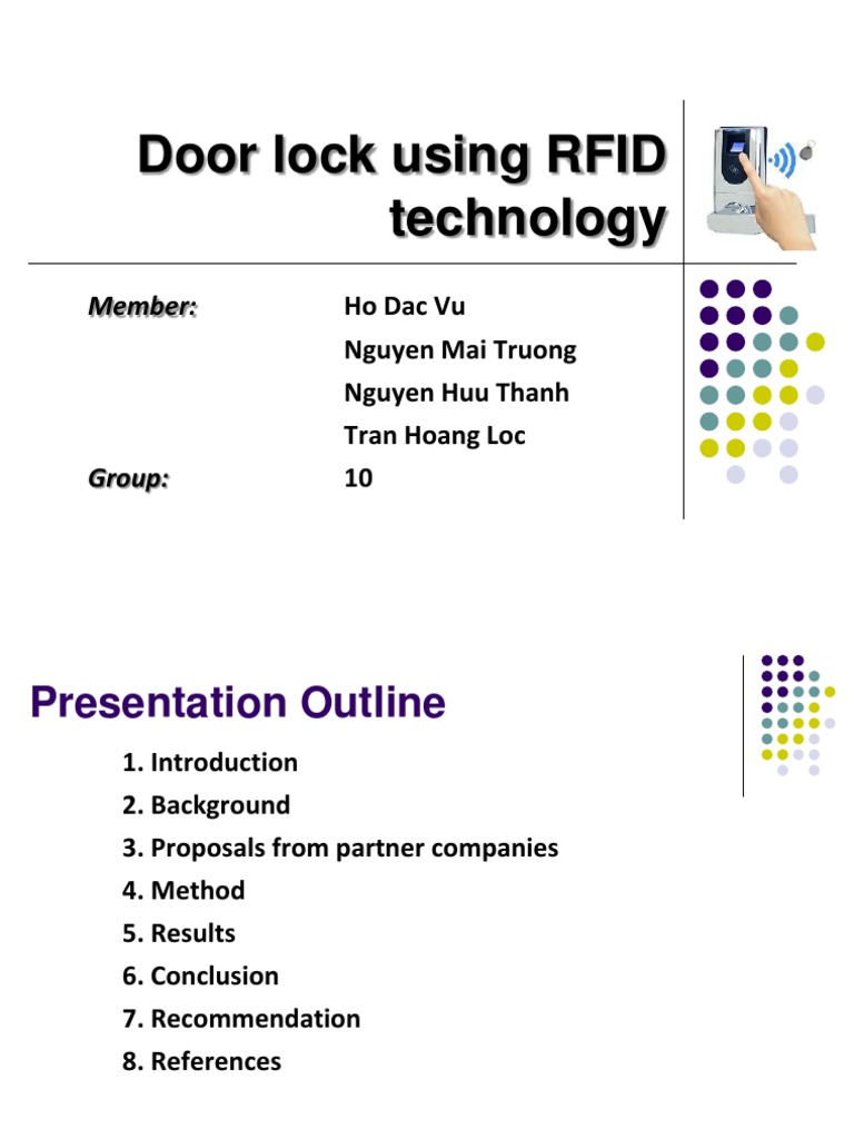Door Lock Using Rfid Technology | PDF | Radio Frequency Identification ...