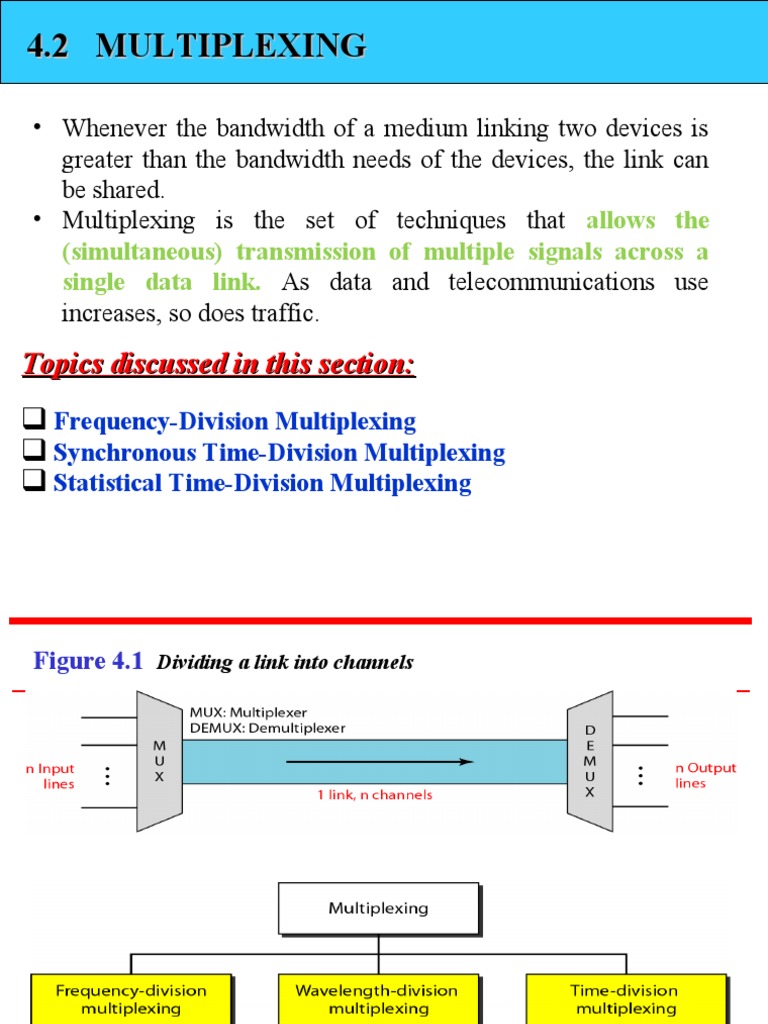 4.2 Multiplexing | PDF | Multiplexing | Information And Communications Technology