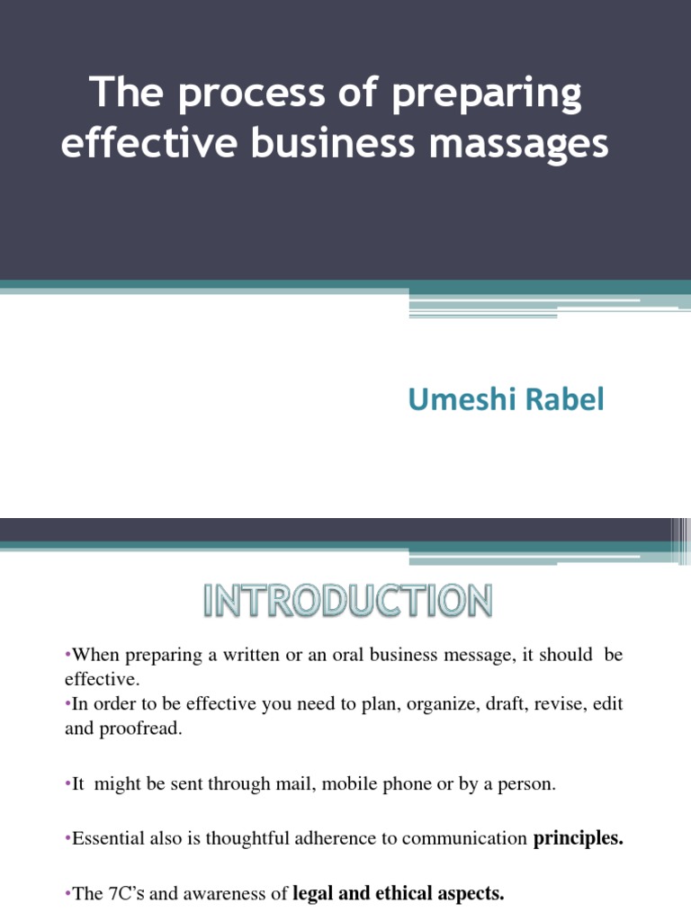 Effective Messages | PDF | Information | Communication