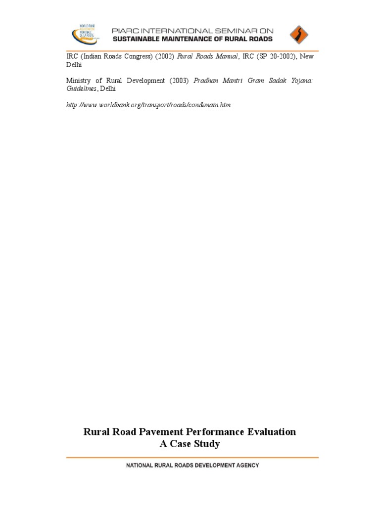 16 Rural Roads Pavement Performance Eval | PDF | Road | Road Surface