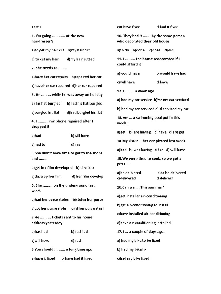 Causative Test | PDF