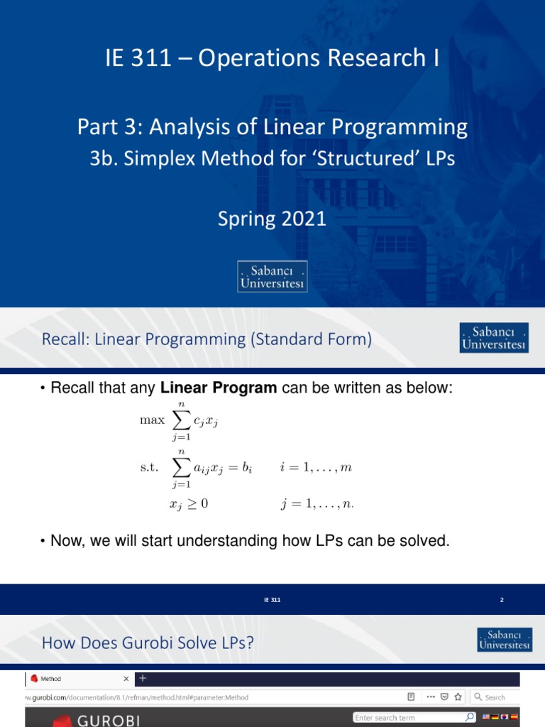 3b.analysis of LP | PDF | Linear Programming | Mathematical Optimization