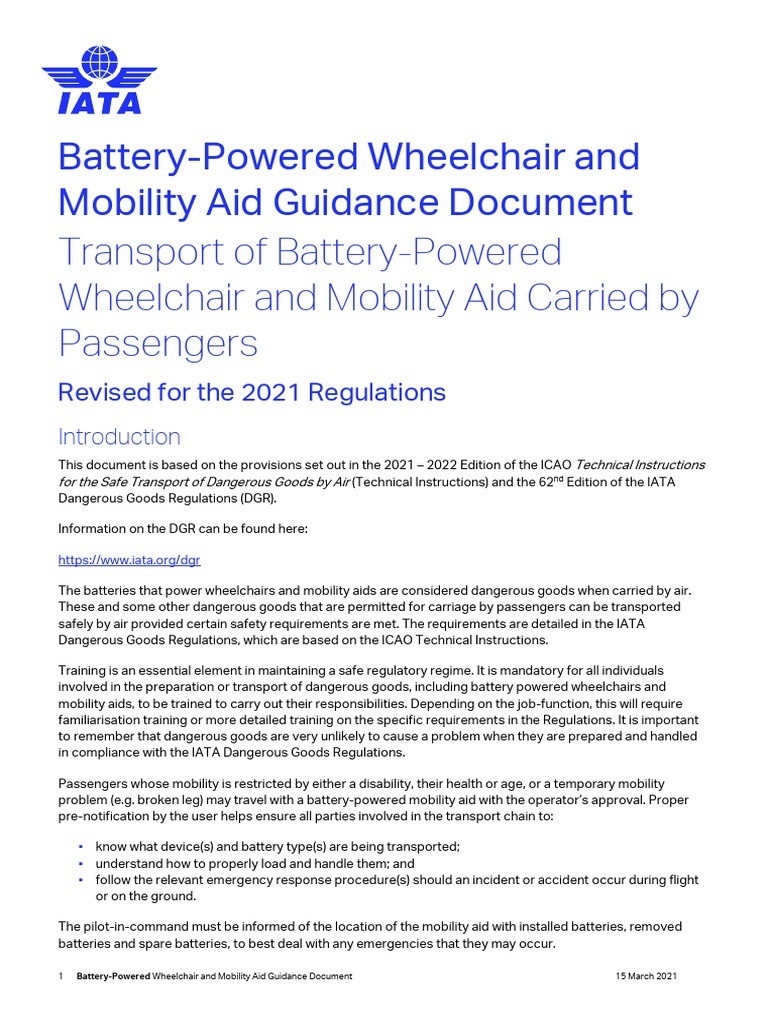 Mobility Aid Guidance Document | PDF