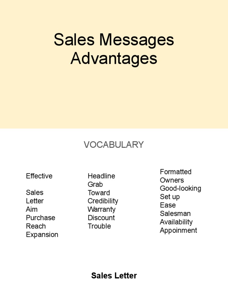 Crafting Effective Sales Messages | PDF | Credibility | Sales