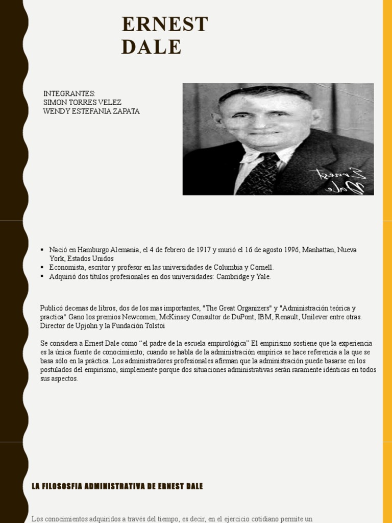 Ernest Dale | PDF | Busqueda empirica | Metodología